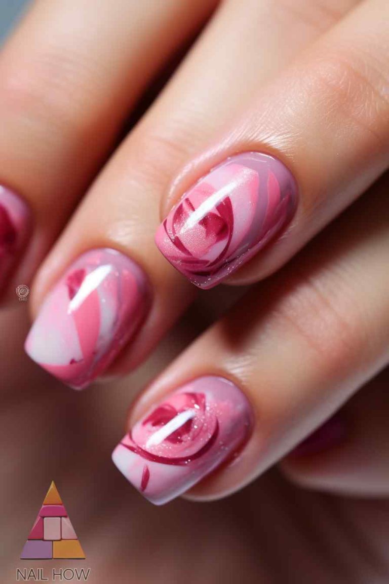 Romance in Bloom: Stunning Rose Nail Art Designs to Love - nailhow