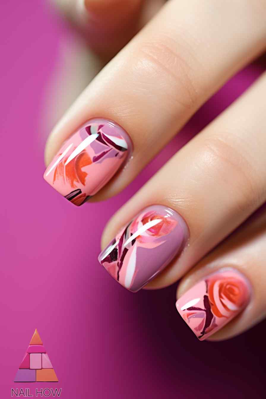 Romance in Bloom: Stunning Rose Nail Art Designs to Love - nailhow