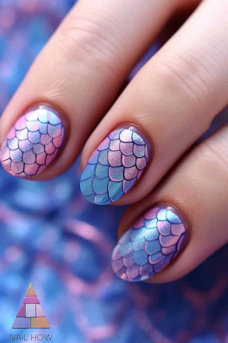 Playing in the Palette: Pink and Blue Nail Design Inspiration - nailhow