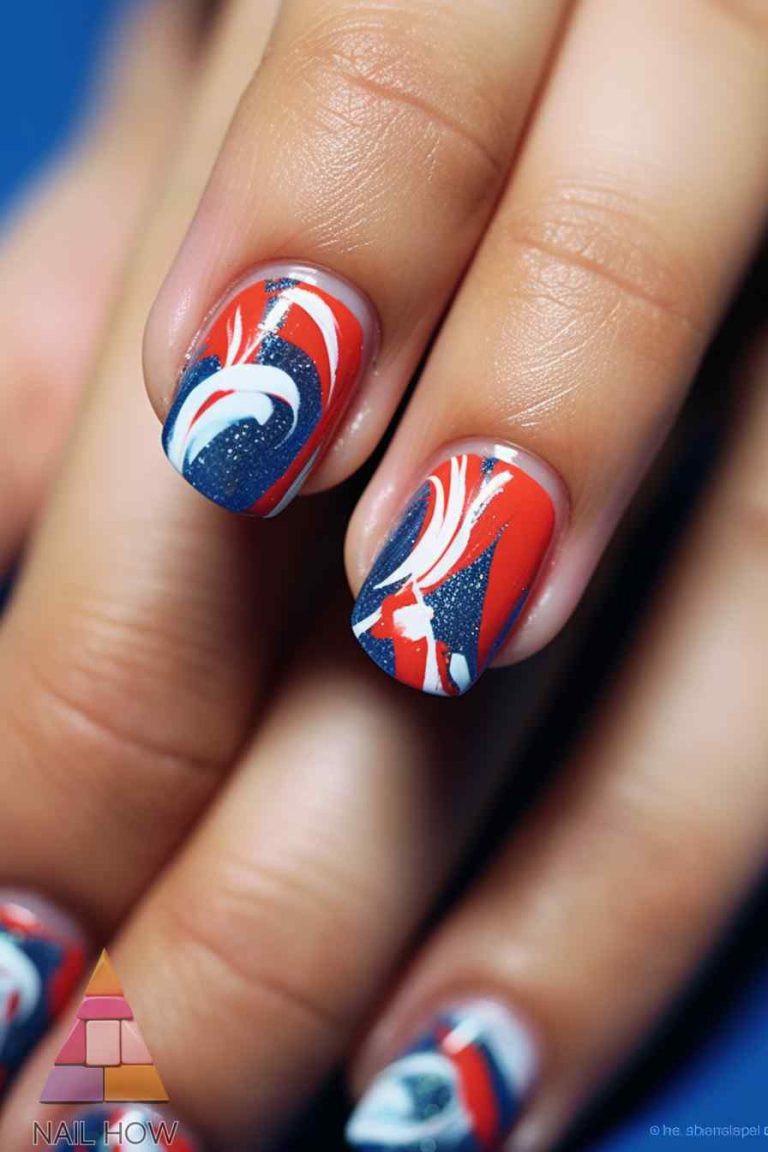 Salute to Style: Unique Red, White, and Blue Nail Designs - nailhow