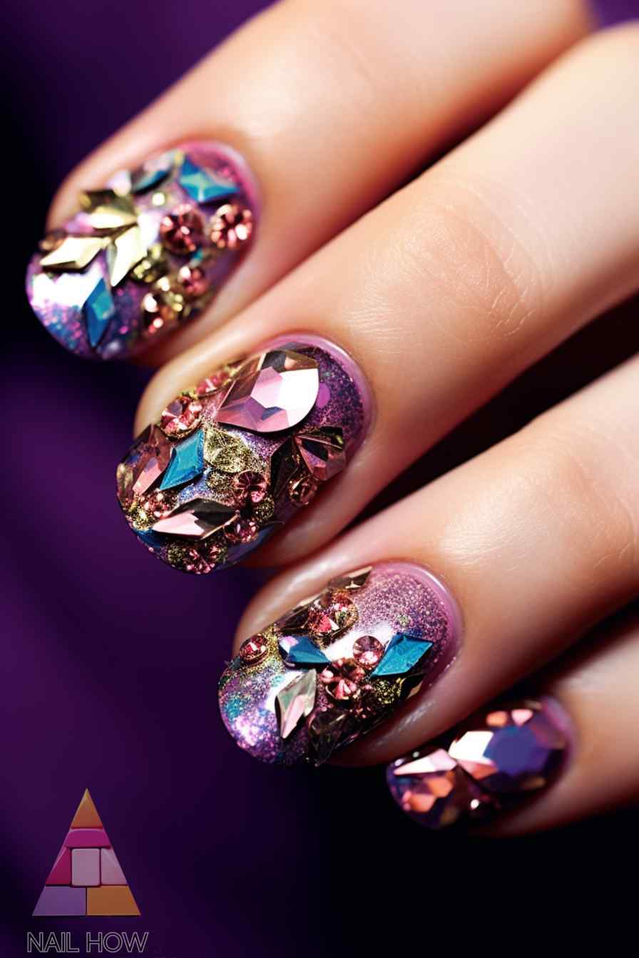 Glisten Up - Exploring the World of Nail Designs with Gems - nailhow