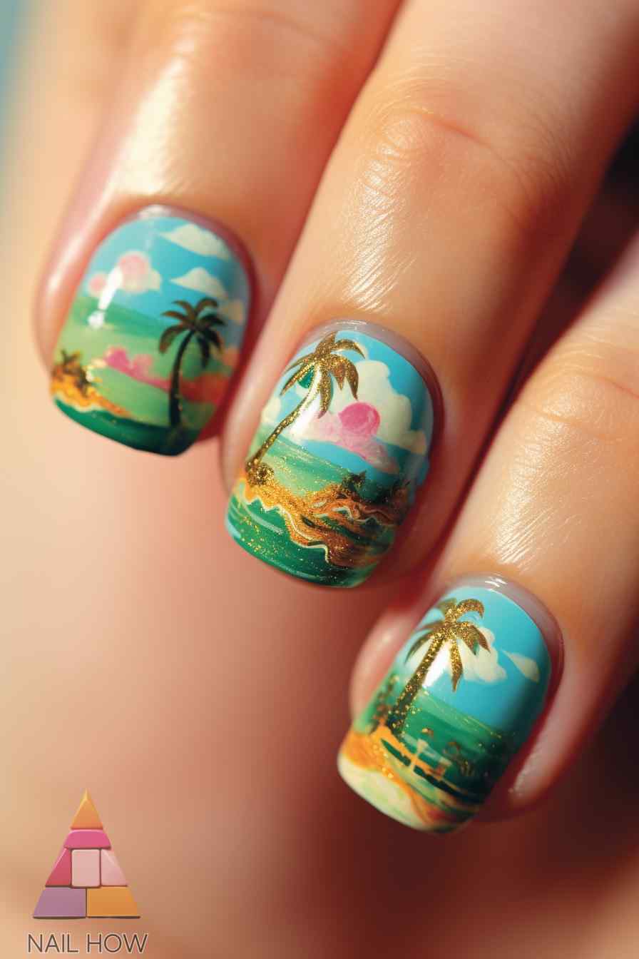 The Jetsetter's Guide to Stunning Vacation Nail Designs - nailhow