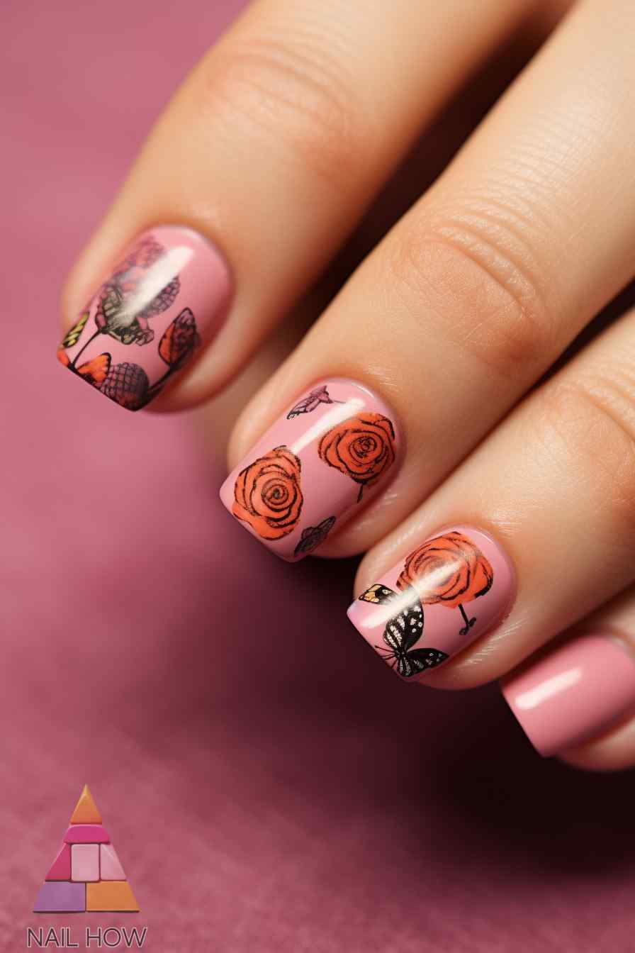 Romance in Bloom: Stunning Rose Nail Art Designs to Love - nailhow
