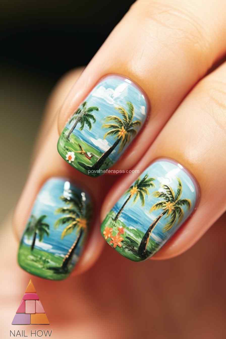 The Jetsetter's Guide to Stunning Vacation Nail Designs - nailhow