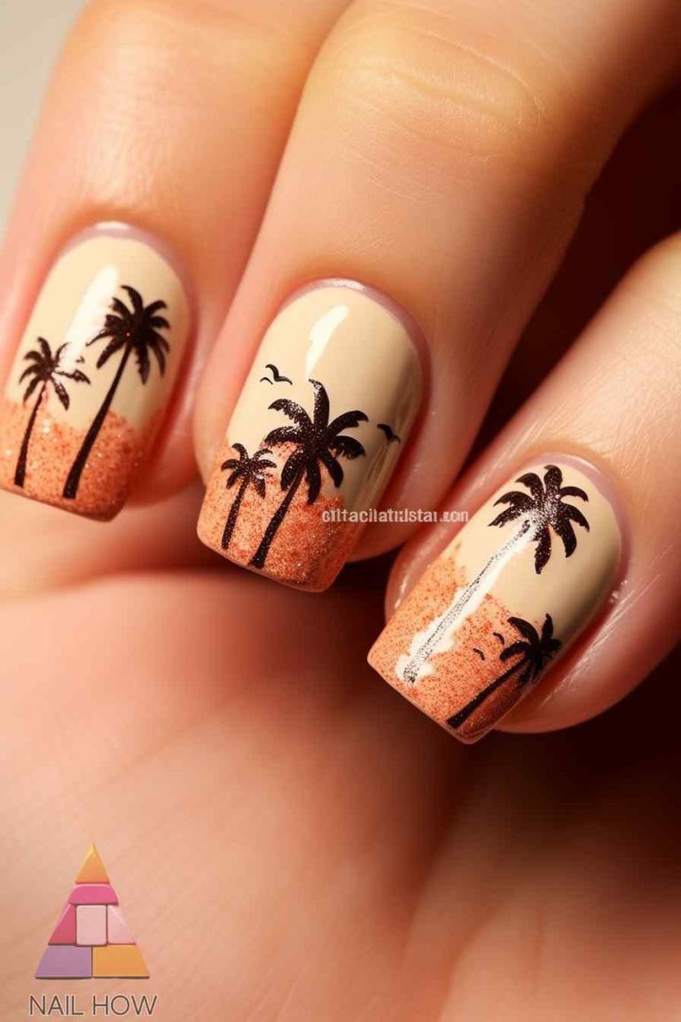 Palm Tree Nail Designs: Amazing Tropical Nail Art You'll Love - nailhow