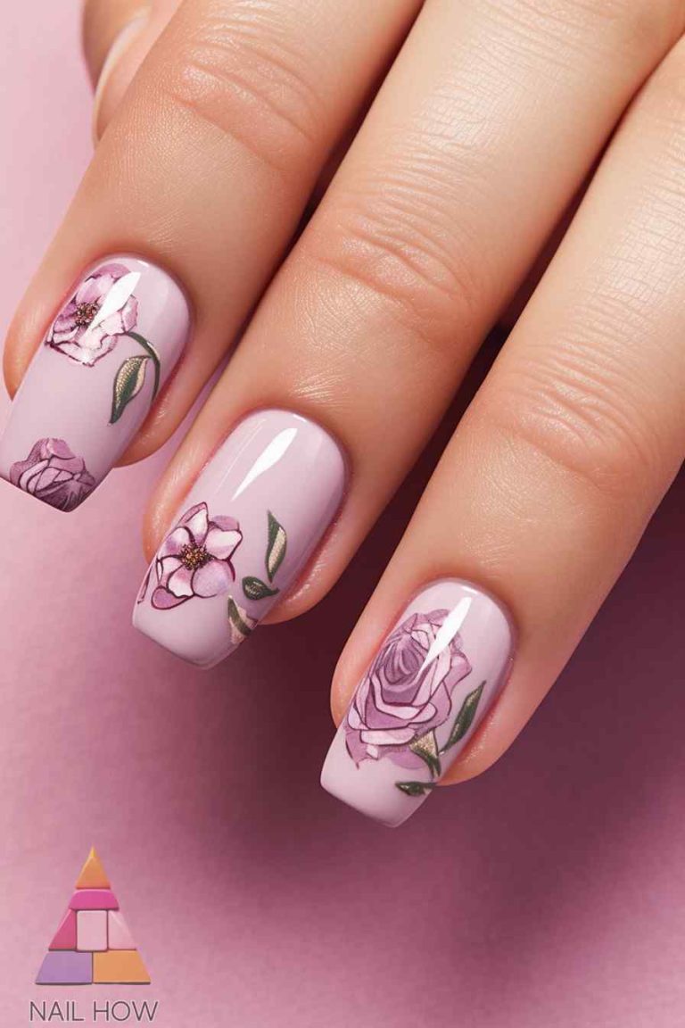 Romance in Bloom: Stunning Rose Nail Art Designs to Love - nailhow