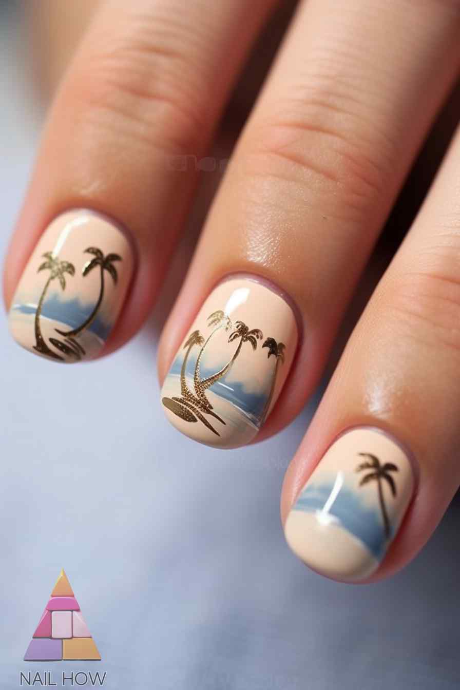 Palm Tree Nail Designs: Amazing Tropical Nail Art You'll Love - nailhow