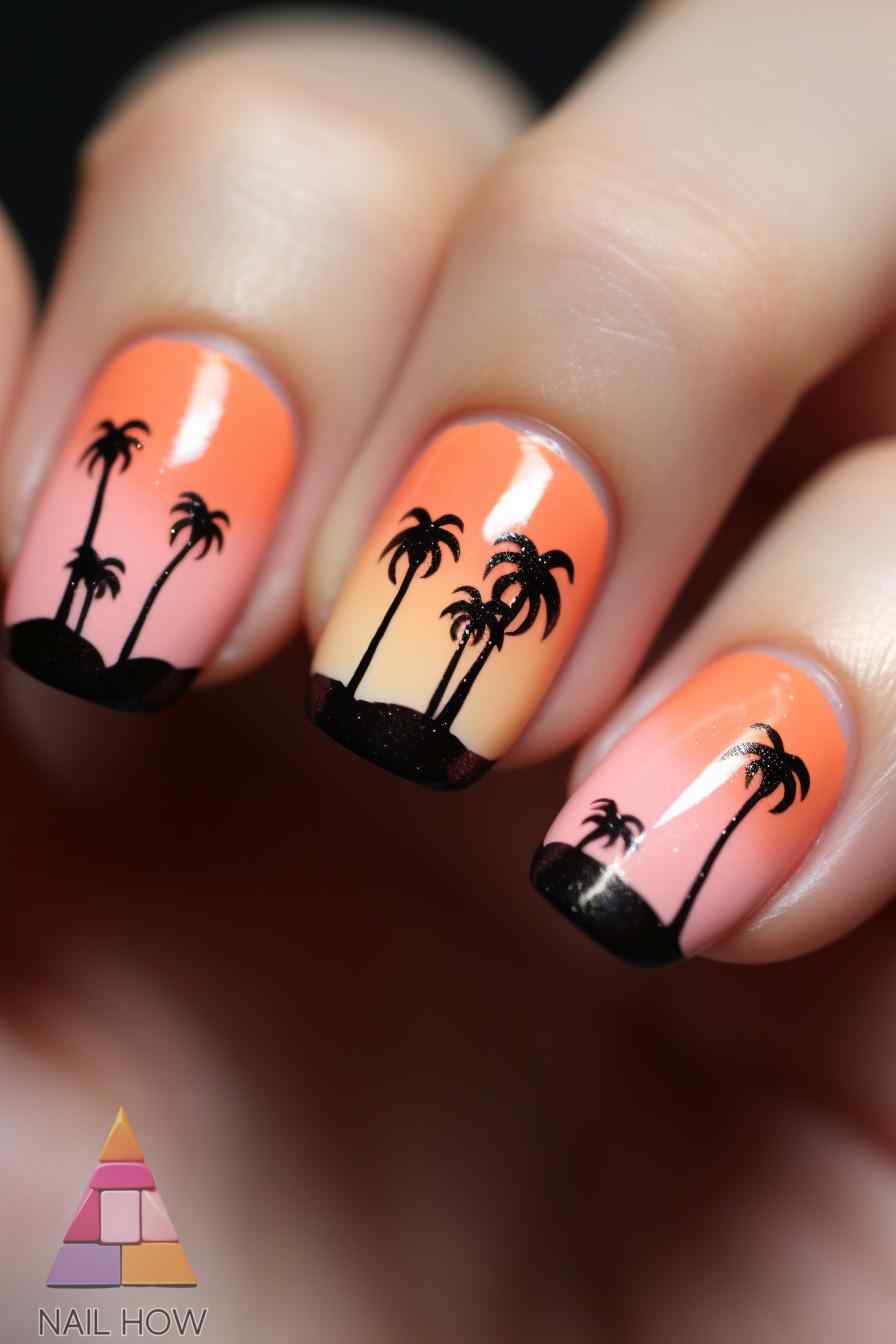 Palm Tree Nail Designs: Amazing Tropical Nail Art You'll Love - nailhow