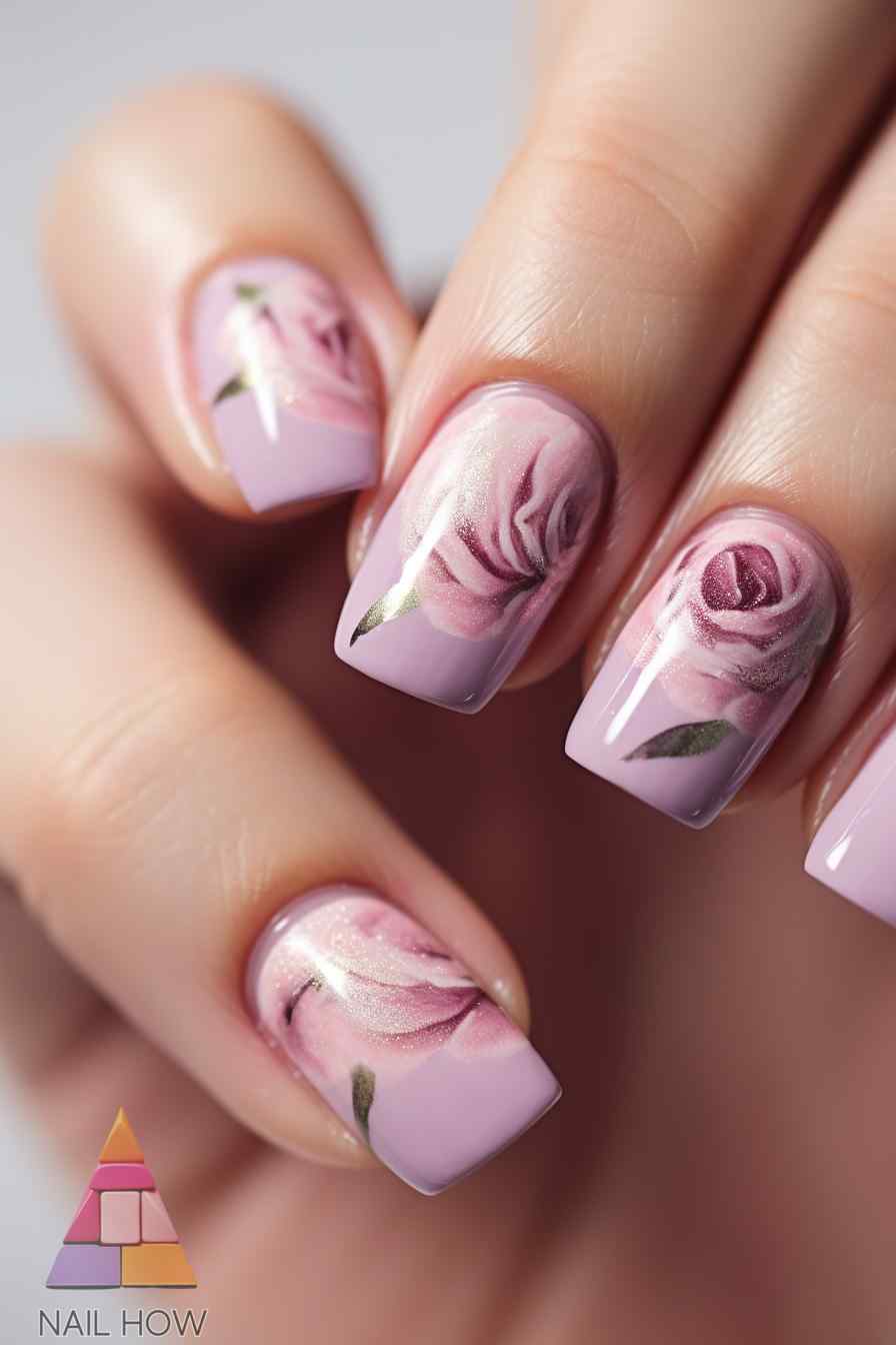 Romance in Bloom: Stunning Rose Nail Art Designs to Love - nailhow