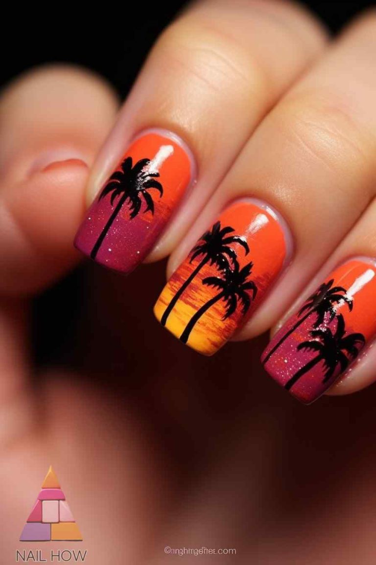 Palm Tree Nail Designs: Amazing Tropical Nail Art You'll Love - nailhow