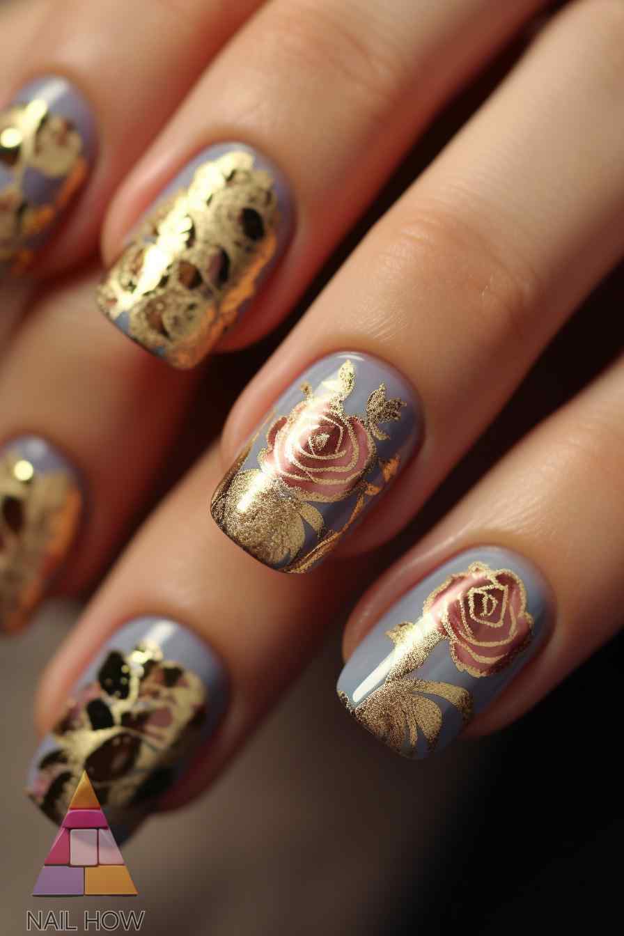 Romance in Bloom: Stunning Rose Nail Art Designs to Love - nailhow