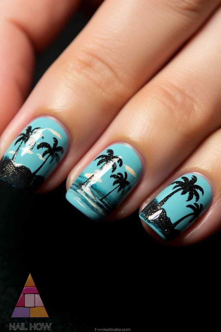 Palm Tree Nail Designs: Amazing Tropical Nail Art You'll Love - nailhow