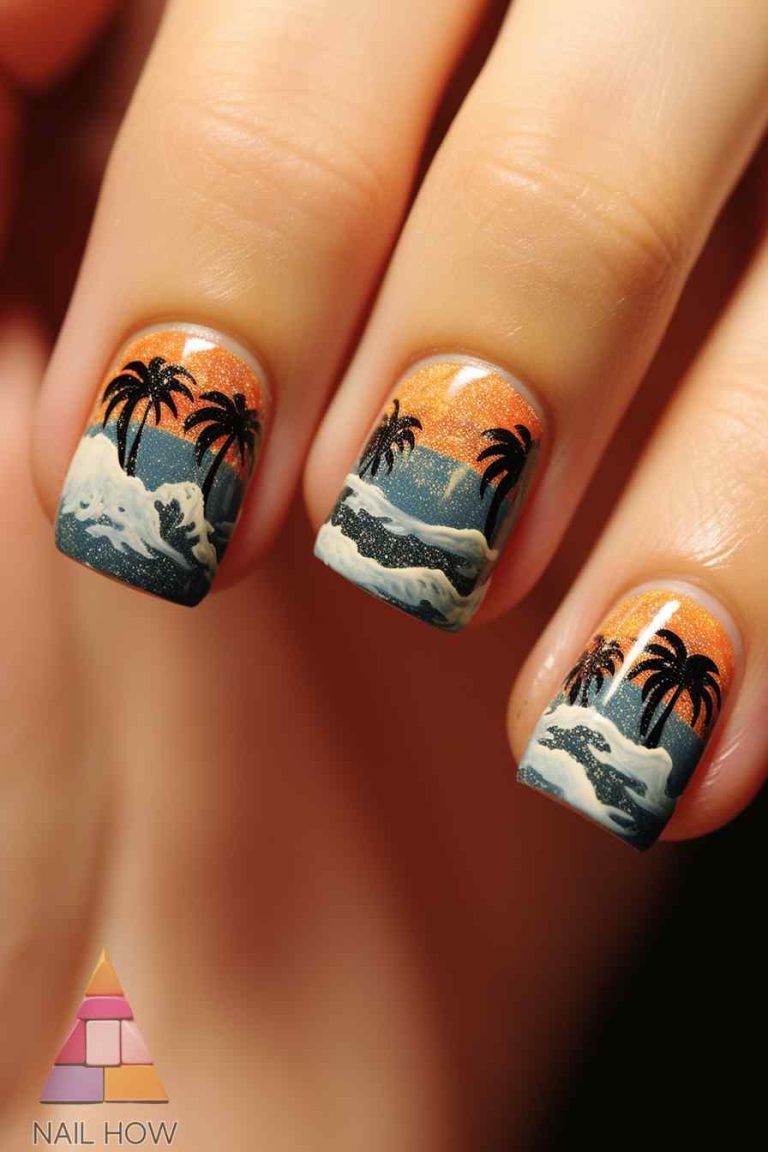 Palm Tree Nail Designs: Amazing Tropical Nail Art You'll Love - nailhow