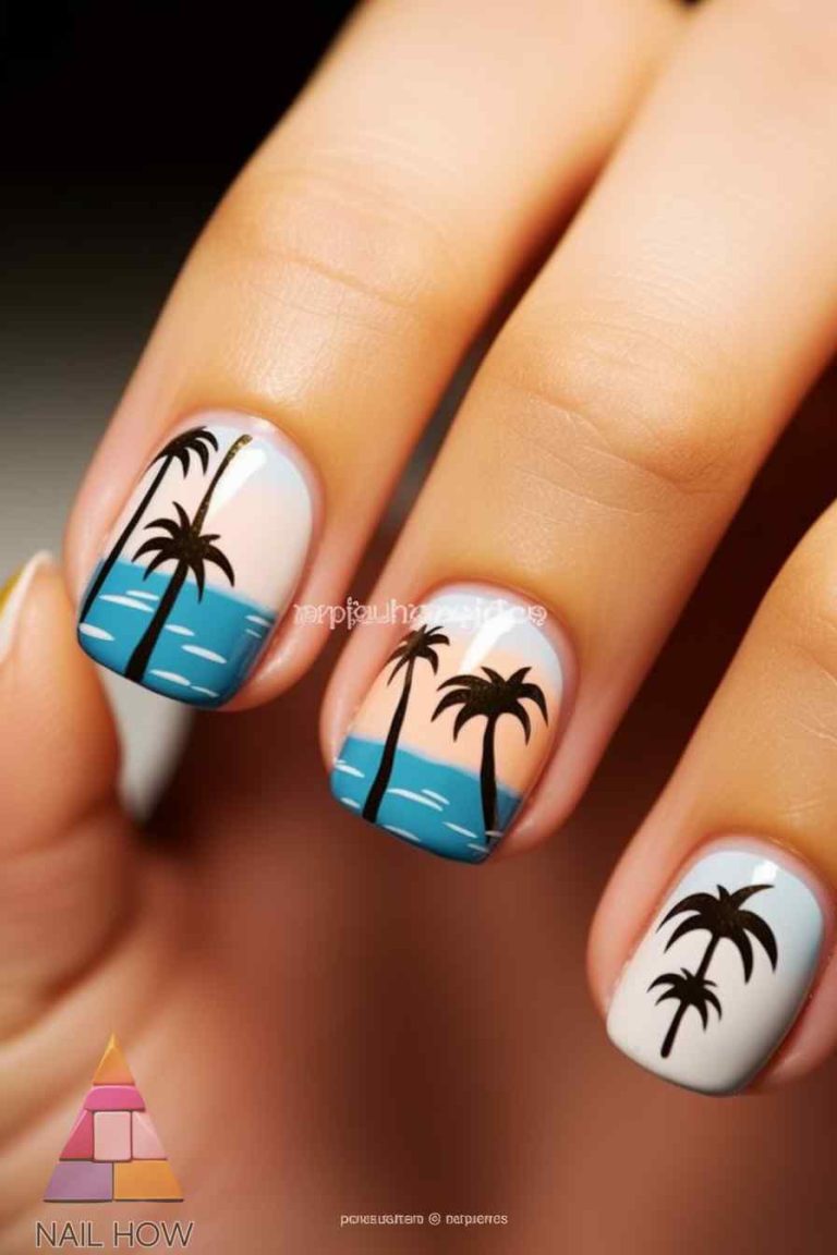 Palm Tree Nail Designs: Amazing Tropical Nail Art You'll Love - nailhow