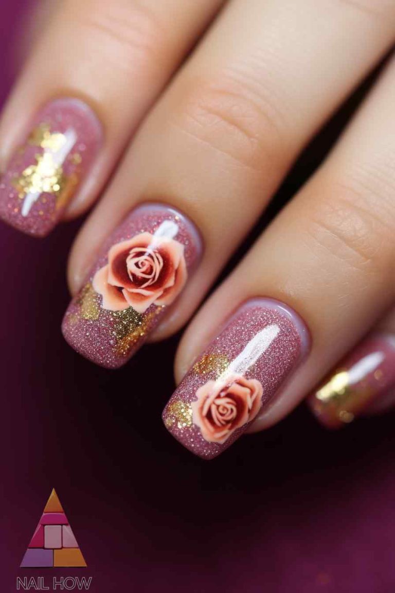Romance in Bloom: Stunning Rose Nail Art Designs to Love - nailhow