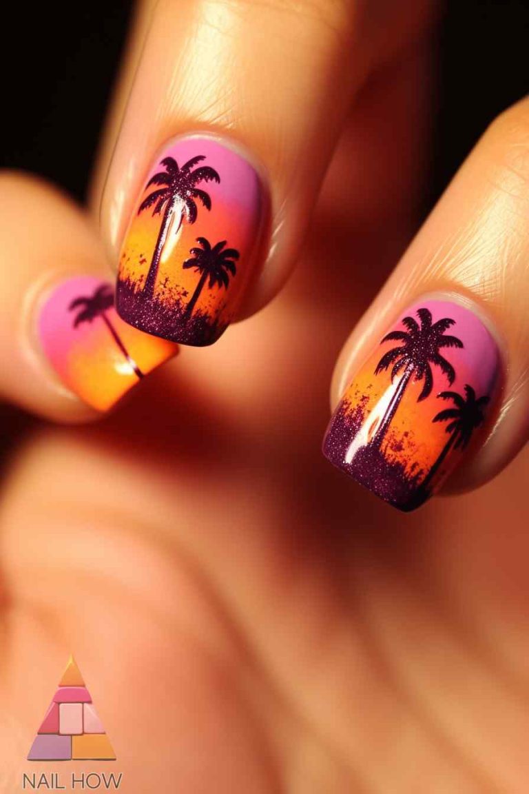 Palm Tree Nail Designs: Amazing Tropical Nail Art You'll Love - nailhow