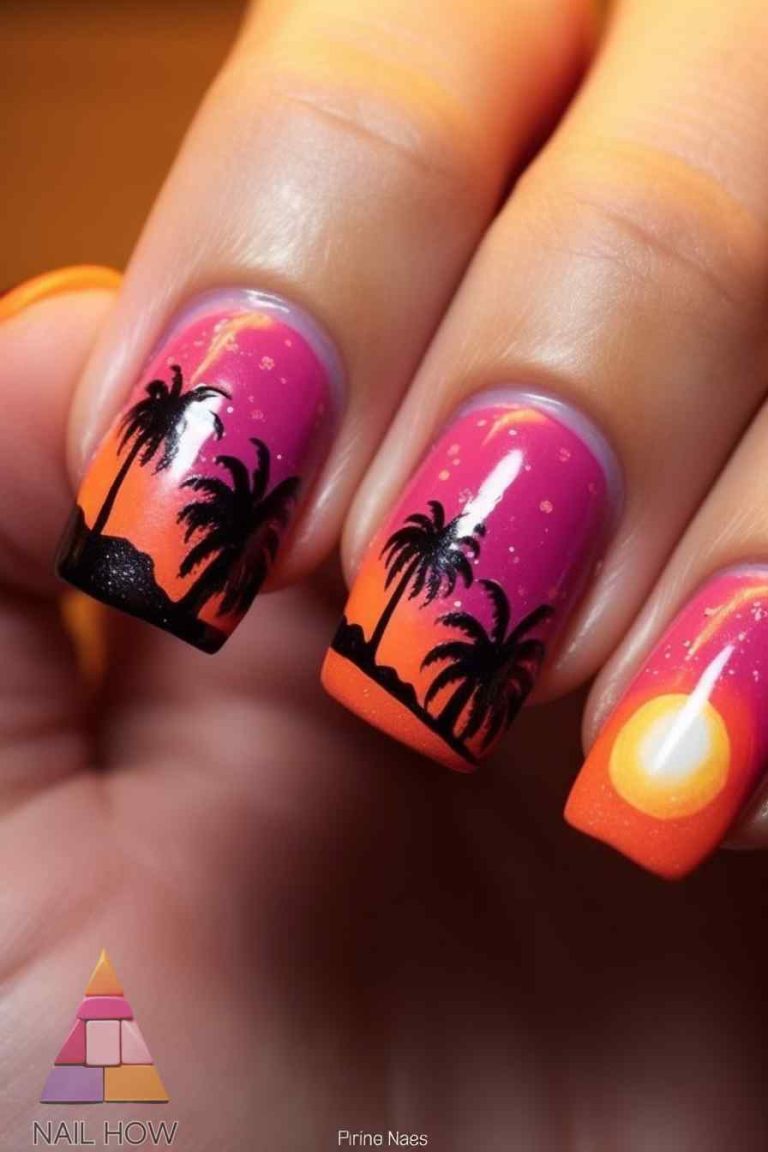 Palm Tree Nail Designs: Amazing Tropical Nail Art You'll Love - nailhow