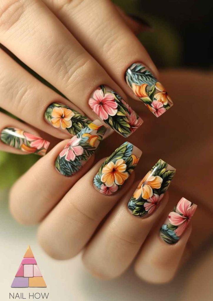 Aloha Nails: Embrace the Hawaiian Spirit with Vibrant Nail Designs ...