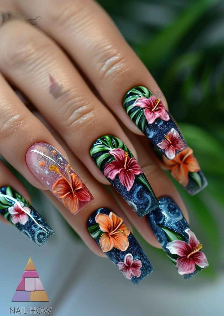 Aloha Nails: Embrace the Hawaiian Spirit with Vibrant Nail Designs ...