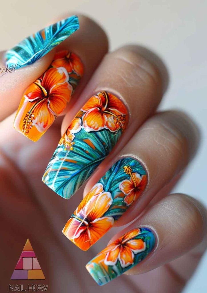 Aloha Nails: Embrace the Hawaiian Spirit with Vibrant Nail Designs ...