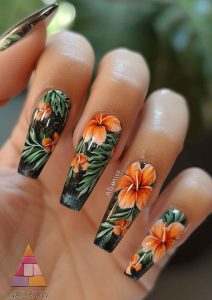 Aloha Nails: Embrace the Hawaiian Spirit with Vibrant Nail Designs ...