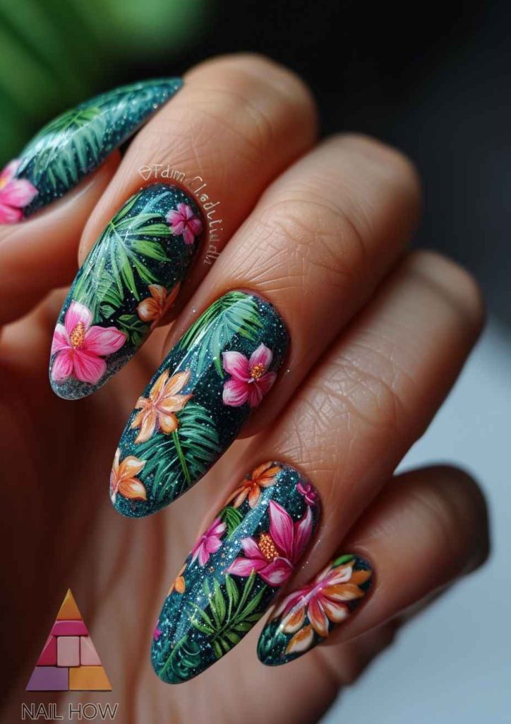 Aloha Nails: Embrace the Hawaiian Spirit with Vibrant Nail Designs ...