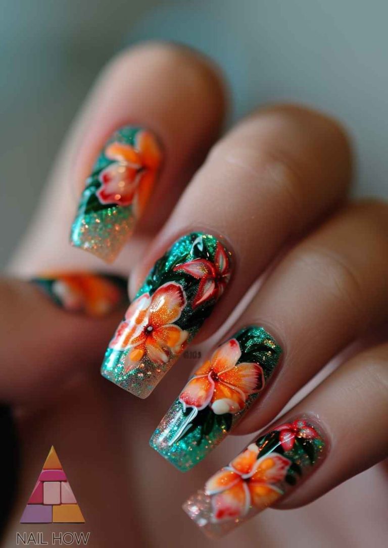 Aloha Nails: Embrace the Hawaiian Spirit with Vibrant Nail Designs ...