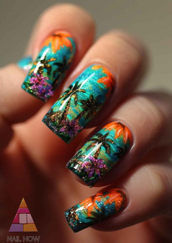 Aloha Nails: Embrace the Hawaiian Spirit with Vibrant Nail Designs ...