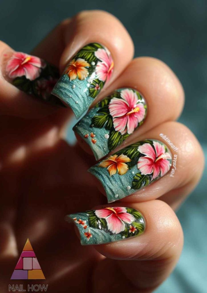 Aloha Nails: Embrace the Hawaiian Spirit with Vibrant Nail Designs ...