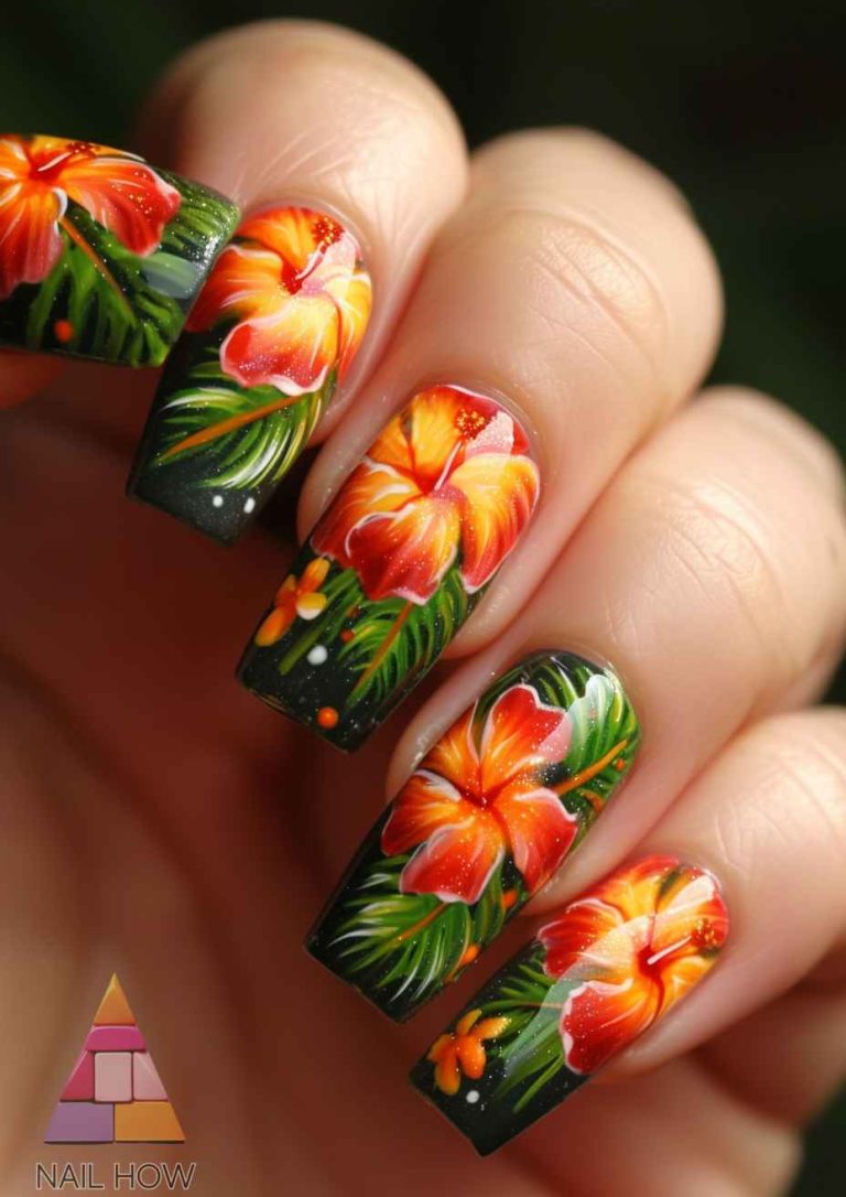 Aloha Nails: Embrace the Hawaiian Spirit with Vibrant Nail Designs ...