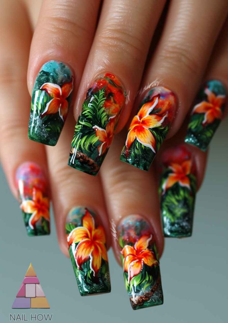 Aloha Nails: Embrace the Hawaiian Spirit with Vibrant Nail Designs ...