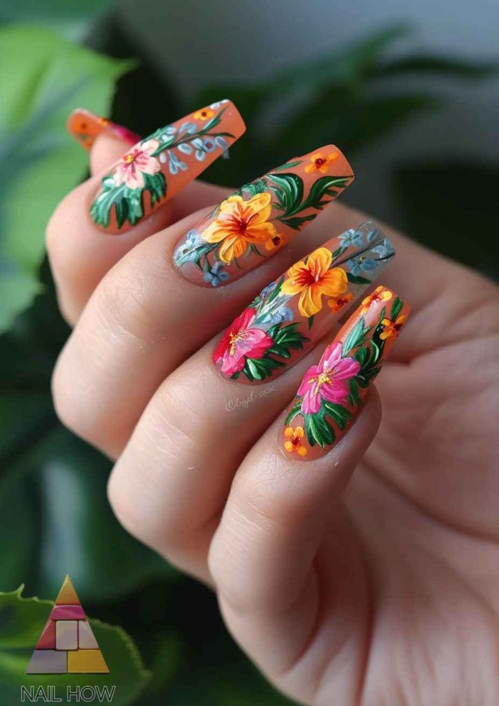 Aloha Nails: Embrace the Hawaiian Spirit with Vibrant Nail Designs ...