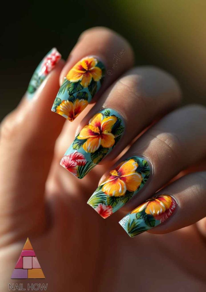 Aloha Nails: Embrace the Hawaiian Spirit with Vibrant Nail Designs ...