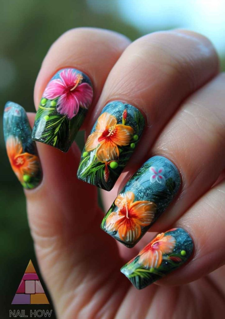 Aloha Nails: Embrace the Hawaiian Spirit with Vibrant Nail Designs ...