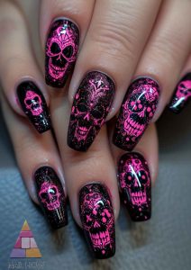 Day of the Dead Nail Designs - Vibrant Souls on Your Nails - nailhow