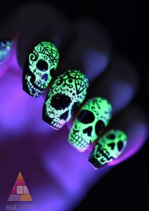 Day of the Dead Nail Designs - Vibrant Souls on Your Nails - nailhow