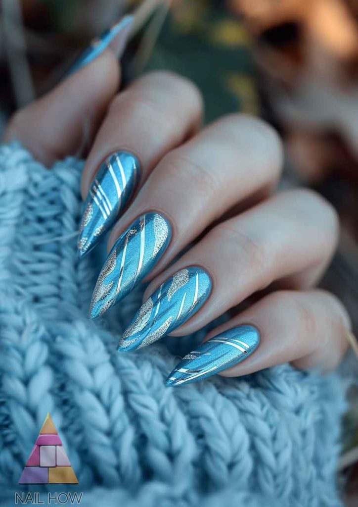 The Best Light Blue Nails with Designs - nailhow