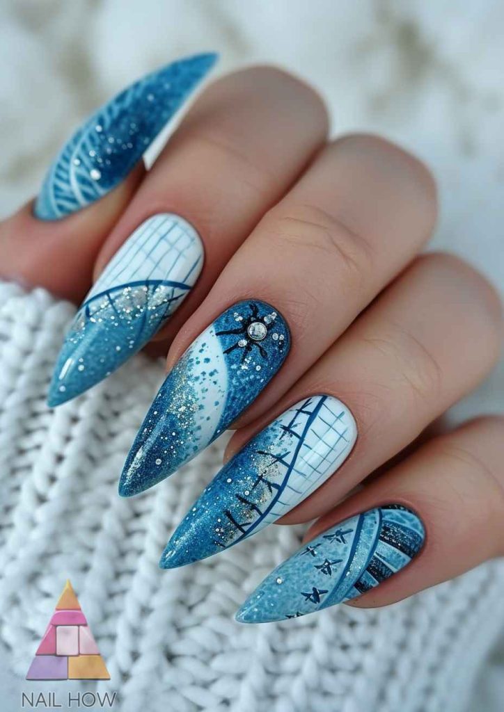 The Best Light Blue Nails with Designs - nailhow