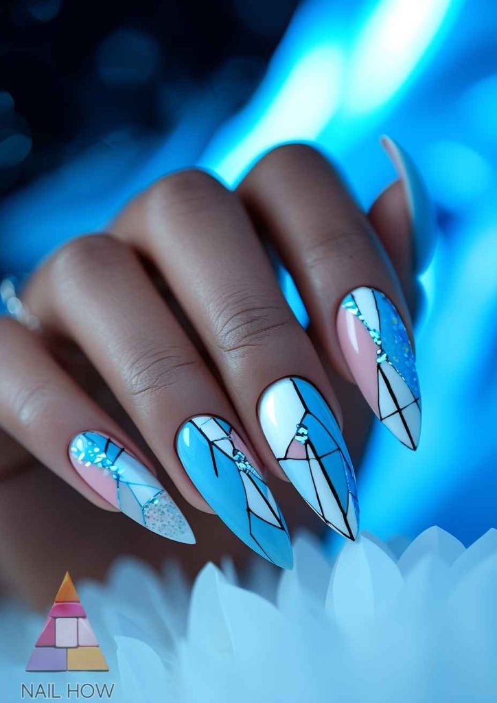 The Best Light Blue Nails with Designs - nailhow