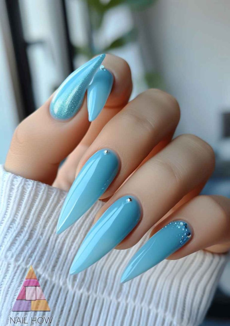 The Best Light Blue Nails with Designs - nailhow