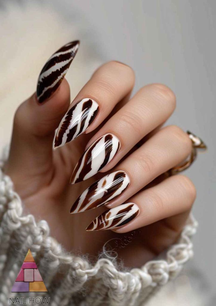 Glam and Grit: Mob Wife Nails Designs - nailhow