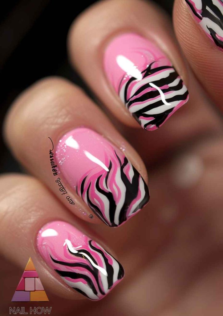 Glam and Grit: Mob Wife Nails Designs - nailhow