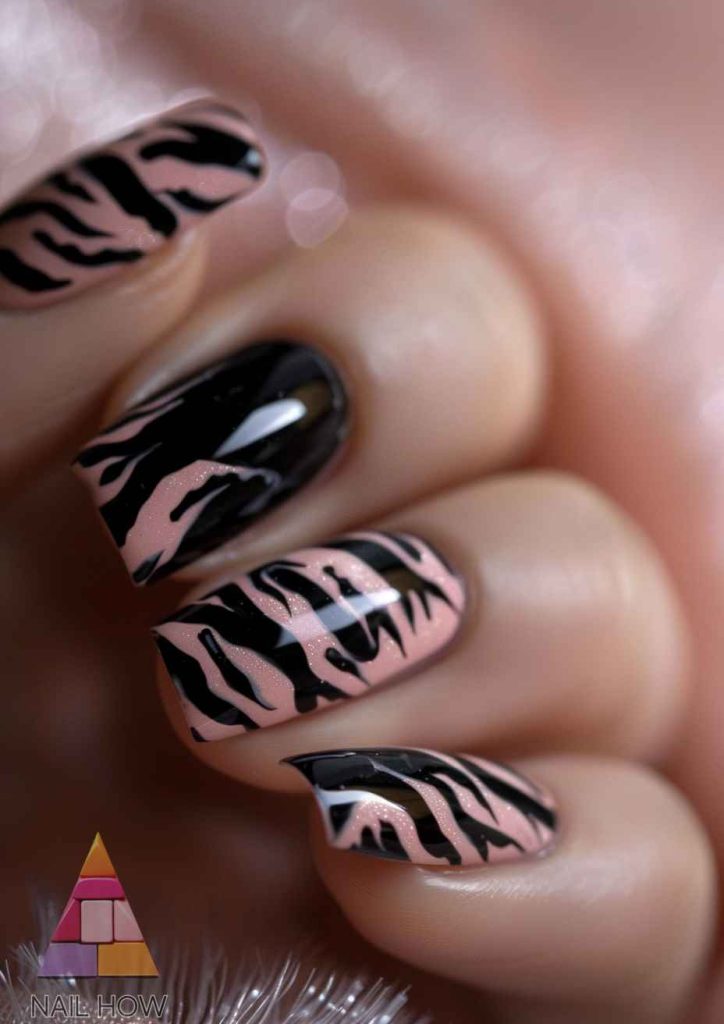 Glam and Grit: Mob Wife Nails Designs - nailhow