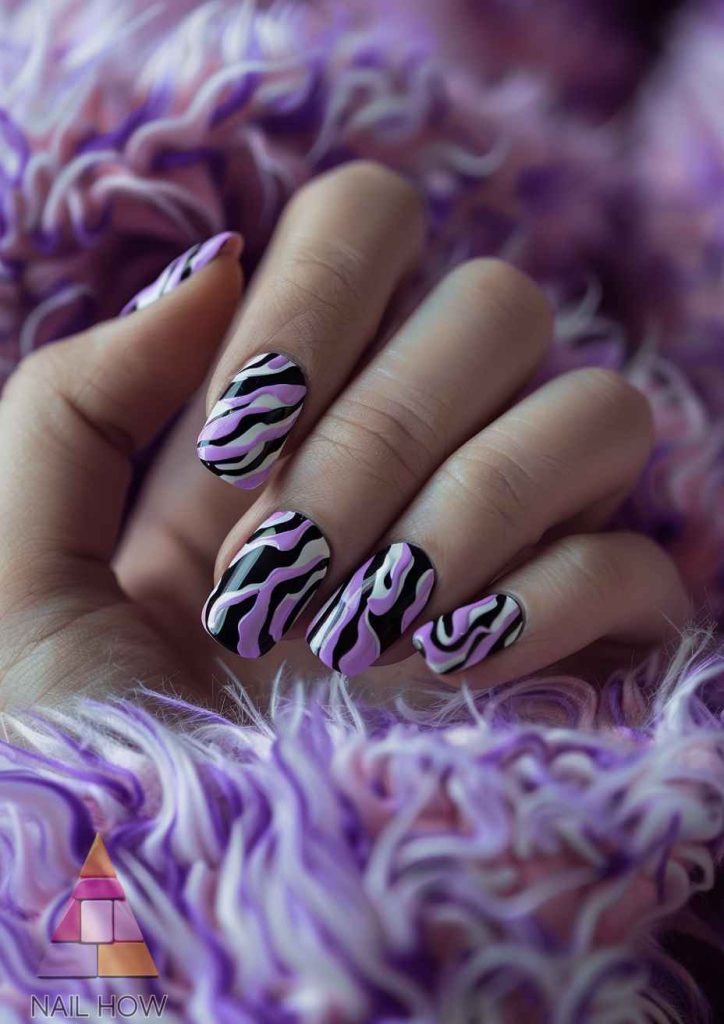 Glam and Grit: Mob Wife Nails Designs - nailhow