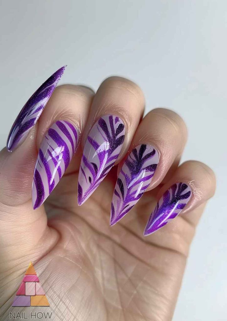 Glam and Grit: Mob Wife Nails Designs - nailhow
