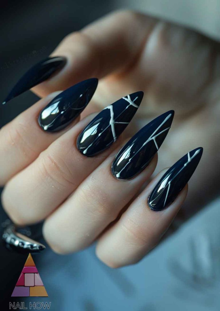 Glam and Grit: Mob Wife Nails Designs - nailhow