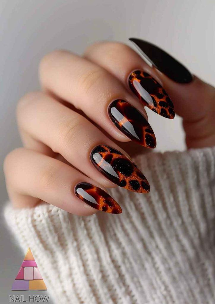 Glam and Grit: Mob Wife Nails Designs - nailhow
