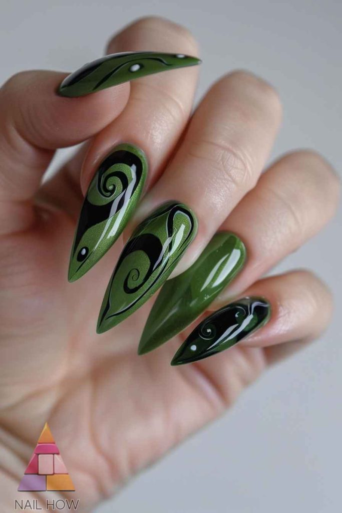 Unleash Your Inner Green Goddess: Epic Green Nail Designs to Rock Right ...