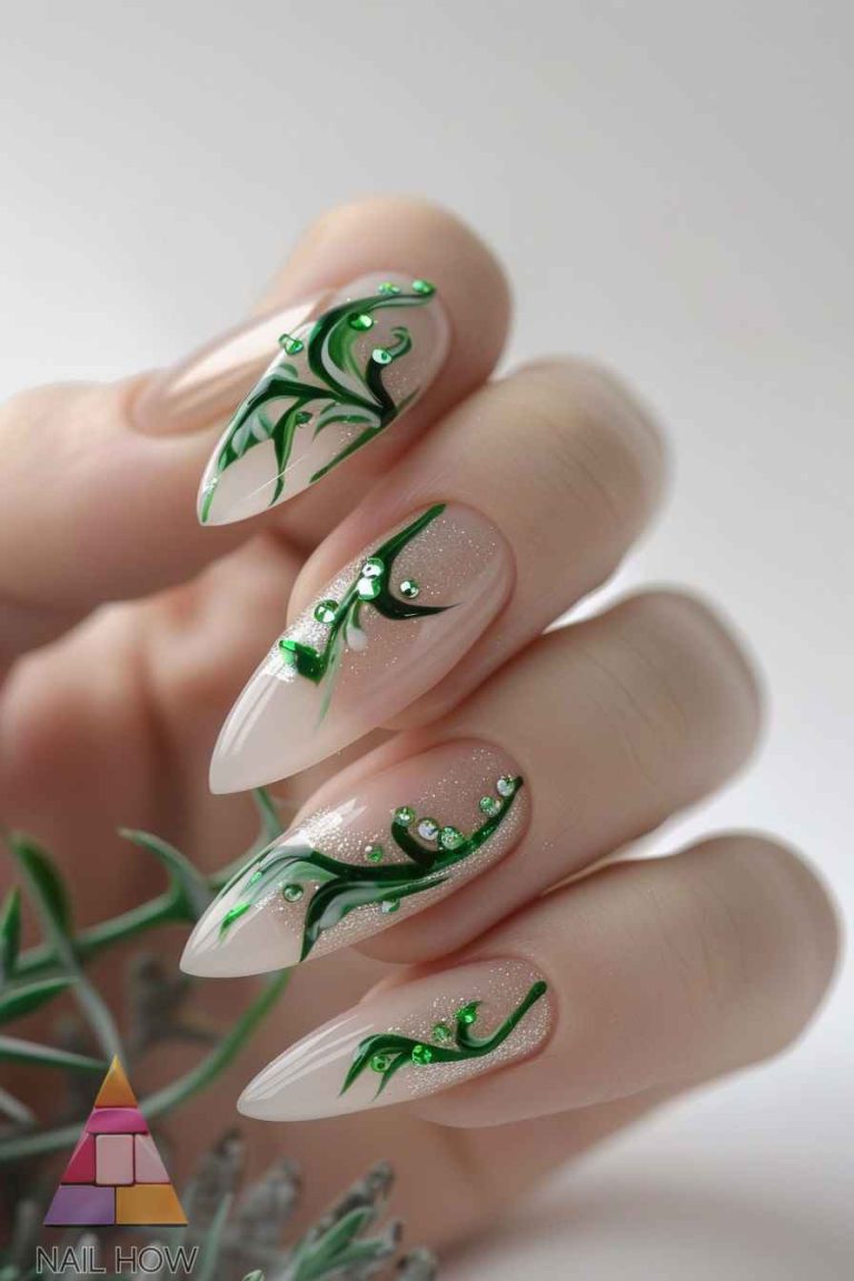 Unleash Your Inner Green Goddess: Epic Green Nail Designs to Rock Right ...