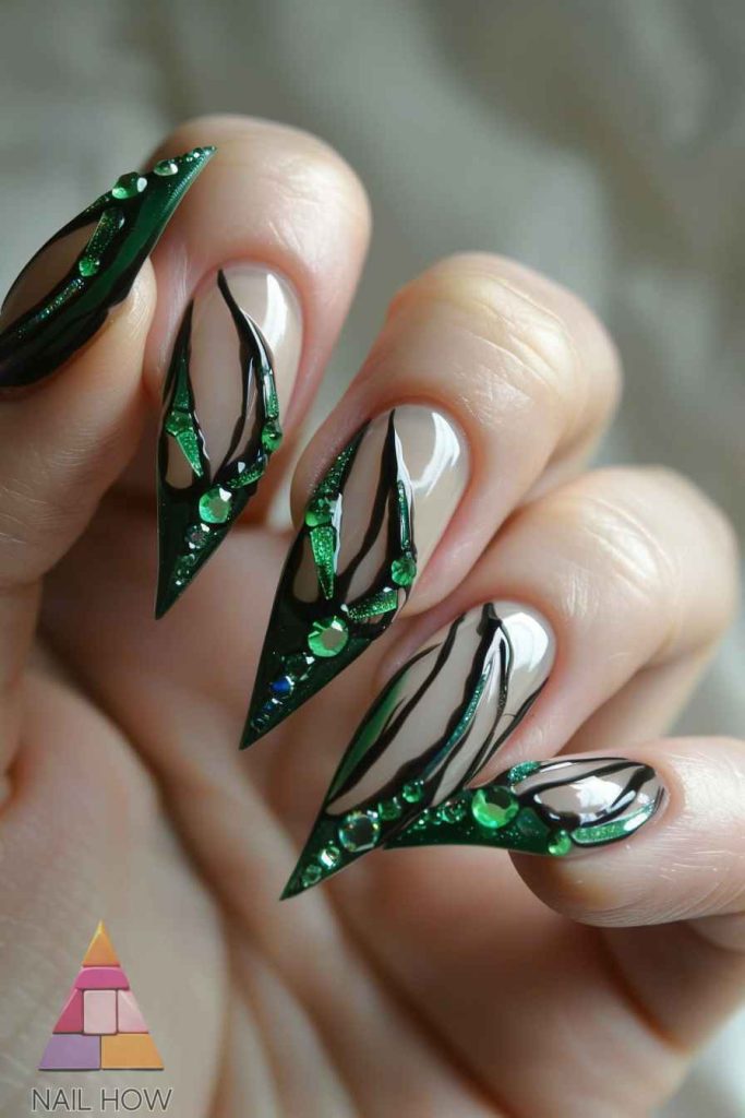 Unleash Your Inner Green Goddess: Epic Green Nail Designs to Rock Right ...